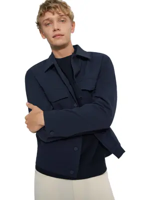 Theory River Trucker Jacket - Dark Navy