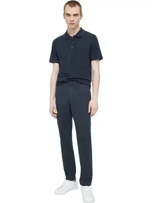 Theory Classic-fit Pant In Organic Cotton - Baltic