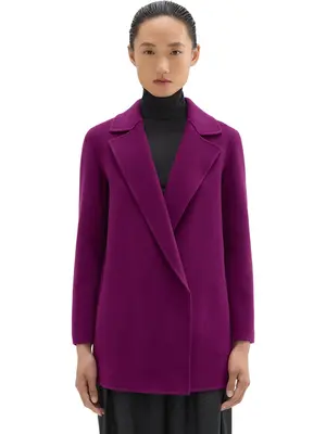 Theory Clairene Double-face Wool-cashmere Jacket - Caspia