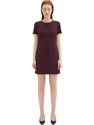 Theory Theory Sheath Dress In Good Wool Malbec