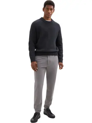 Theory Terrance Jogger In Precision Ponte Soft Grey