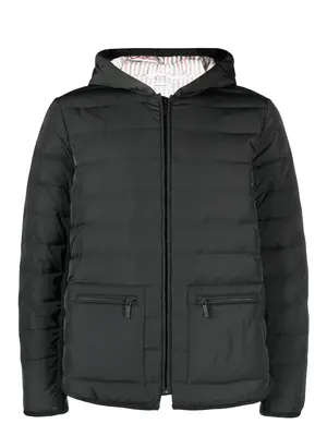 Thom Browne Padded Hooded Jacket - Grey