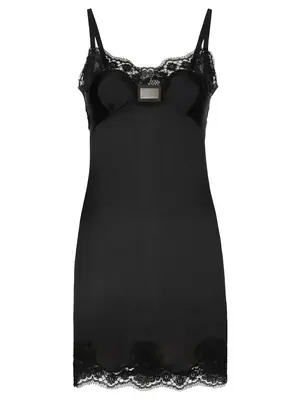 Dolce & Gabbana Lace-detail Minidress - Black
