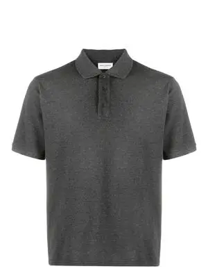 SAINT LAURENT Embroidered-logo Polo Shirt