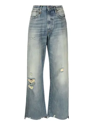 R13 Wayne Wide-leg Jeans - Blue