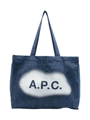 A.p.c. Diane Denim Tote - Blue