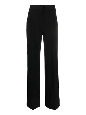Alberta Ferretti Tailored-cut Wide-leg Trousers - Black