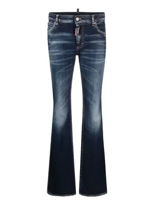 Dsquared2 Distressed Flared Jeans - Blue