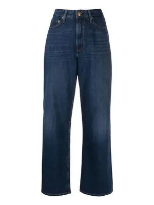 Rag & Bone Mid-rise Wide-leg Jeans - Blue