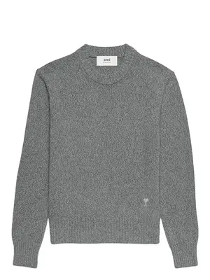 Ami Cashmere-blend Jumper - Grey