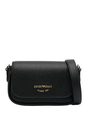 Emporio Armani Logo-stamp Crossbody Bag - Black