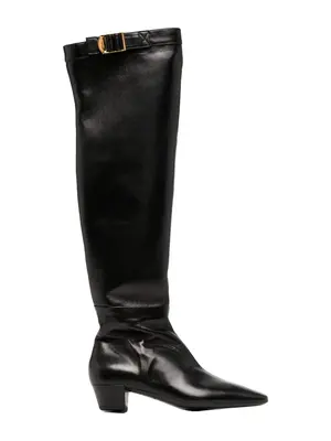 TOM FORD 40mm Knee-length Leather Boots - Black