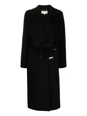 Michael Kors Belted Double-breasted Coat - Black