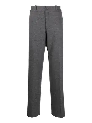 LANVIN High-rise Straight-leg Trousers - Grey