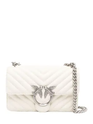 Pinko Mini Love One Cross Body Bag - Neutrals
