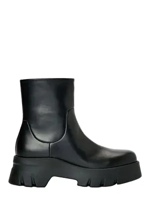 GIANVITO ROSSI Montey Ankle Leather Boots - Black