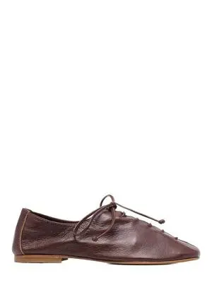 Hereu Plegada Leather Derby Shoes - Brown