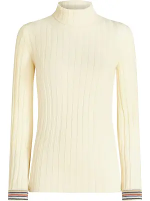 Etro Ribbed-knit Jumper - White
