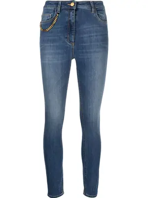 Elisabetta Franchi Mid-rise Skinny Jeans - Blue