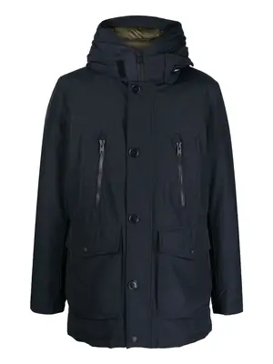 Woolrich Long-sleeve Padded Hooded Coat - Blue