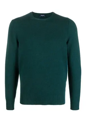 DRUMOHR Crew-Neck Cashmere Sweater Green