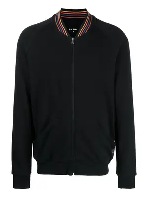 Paul Smith Striped-collar Jacket - Black