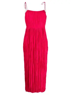 Ulla Johnson Ruched Maxi Dress - Pink