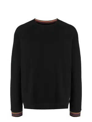 Paul Smith Contrasting-trim Sweatshirt - Black