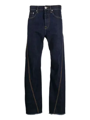 LANVIN Mid-rise Straight-leg Jeans - Blue