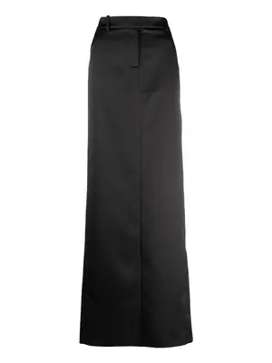 Giuseppe Di Morabito Satin Maxi Skirt - Black