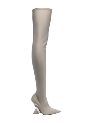 Attico Cheope 105mm Thigh-high Boots - Grey
