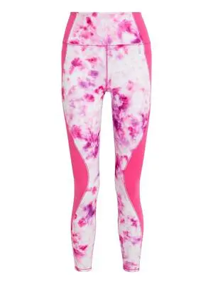 Good American Tiedye Paneled Stretchjersey Leggings - Bright Pink