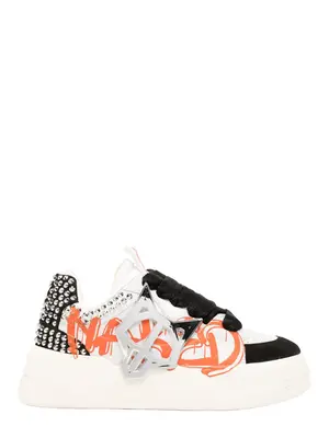 NAKED WOLFE Kosa Graffiti Low-top Sneakers - White