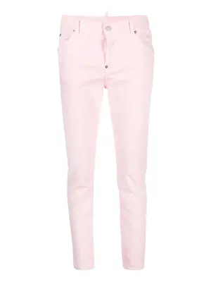 Dsquared2 Low-rise Tapered Jeans - Pink