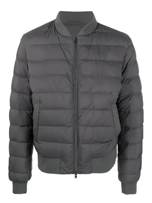 Herno Baseball-collar Padded Jacket - Grey