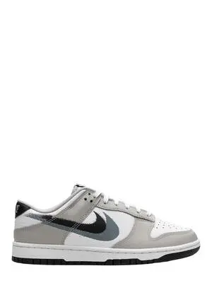 Nike Dunk Low Stencil Swoosh Sneakers - White
