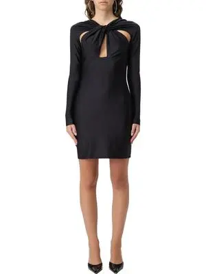 Coperni Long Sleeve Cut-out Dress - Black