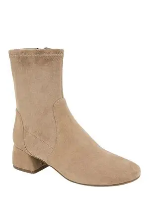 KENNETH COLE Emily Zip Mid Heel Boots - Mushroom