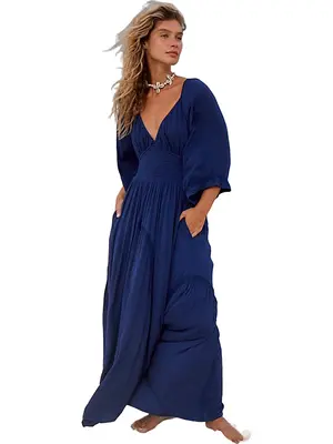Free People Free People Dixie Maxi Dress Blue
