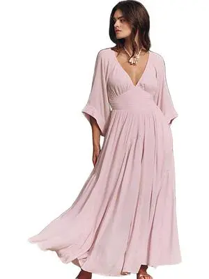 Free People Free People Dixie Maxi Dress Pink Calcite