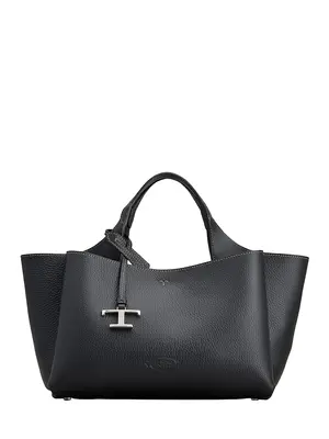 TOD'S Mini Leather Tote Bag - Nero