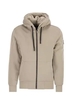 Moose Knuckles Classic Bunny Faux Fur-Lined Hoodie Light Beige
