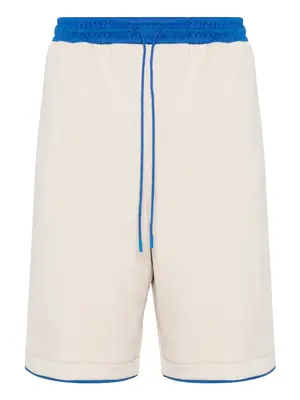 Gucci Logo-appliqué Scuba Track Shorts - Neutrals