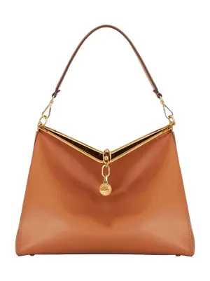 Etro Vela Leather Shoulder Bag - Brown