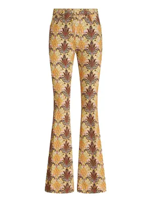 Etro Graphic-print Flared Jeans - Multicolour