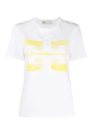 TORY BURCH Logo-Patch Cotton T-Shirt