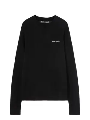 Palm Angels Logo-print Sweatshirt - Black