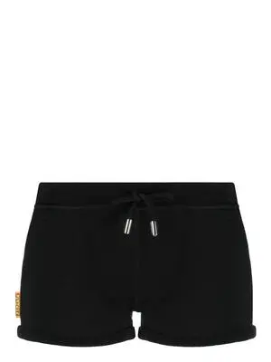 Dsquared2 Cotton Logo Print Shorts - Black