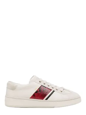 Bally Panelled Low-top Leather Sneakers - White