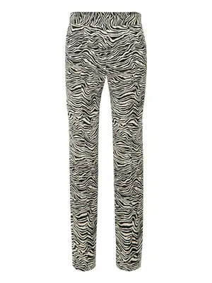 Proenza Schouler Zebra Jacquard Slim-leg Trousers - Ivory